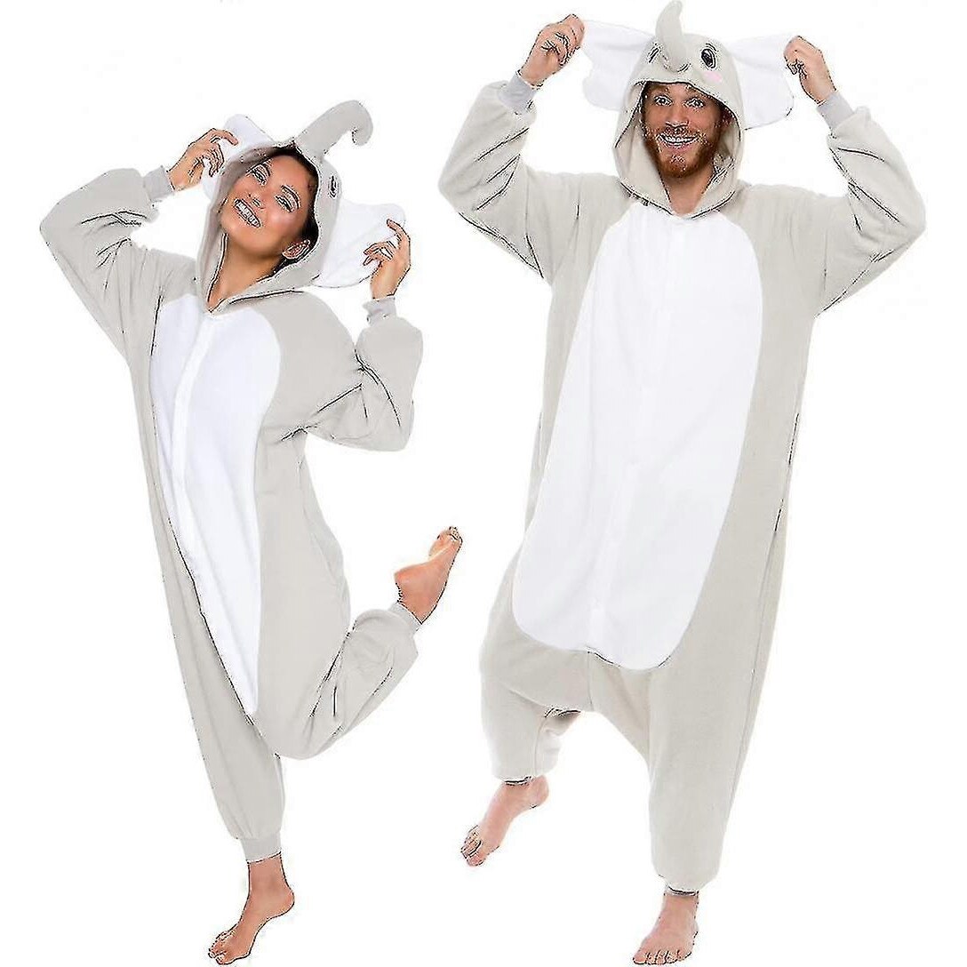 Costum de adult - Funziez, elefant, material pufos, cu gluga, marime ...
