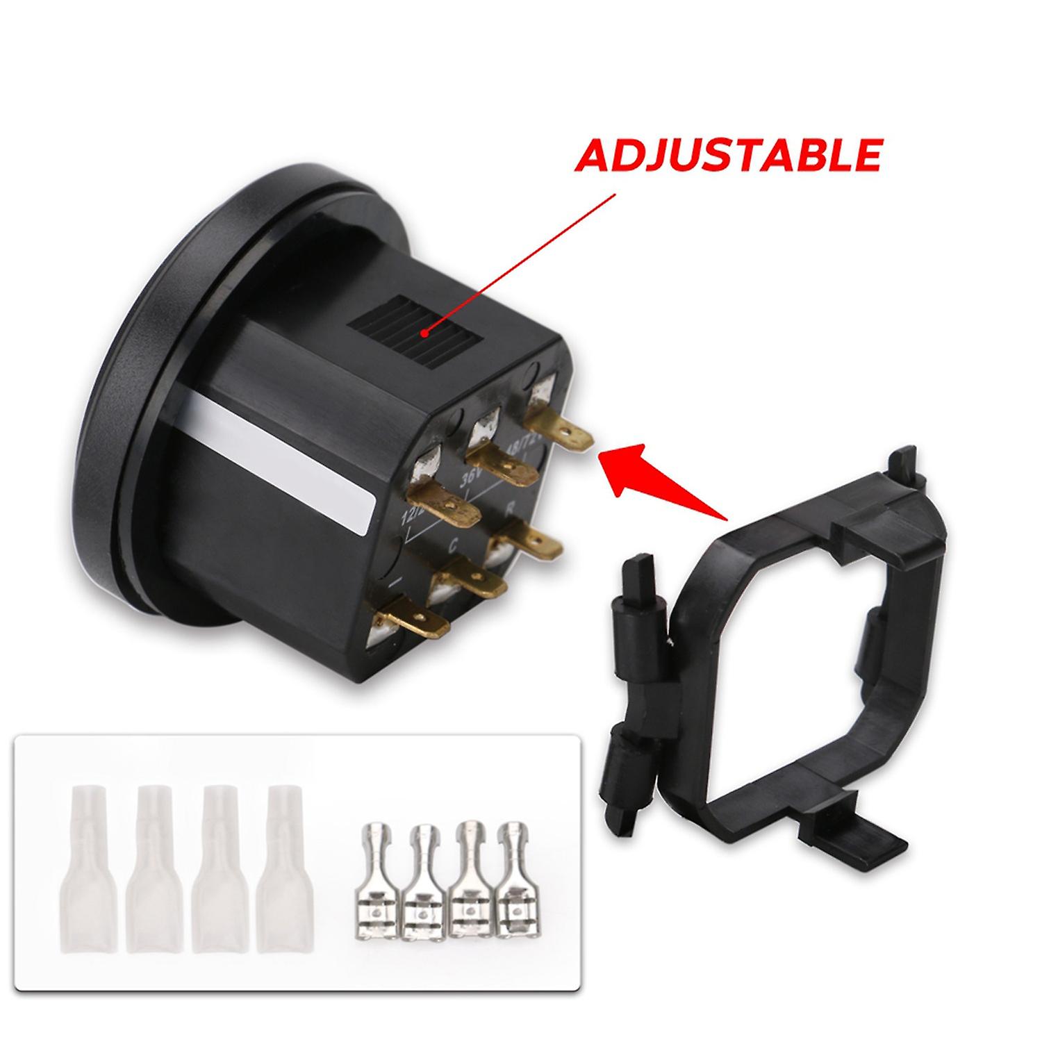 Contor digital de ore cu indicator LED, 12V/24V/36V/48V/72V, functie de ...