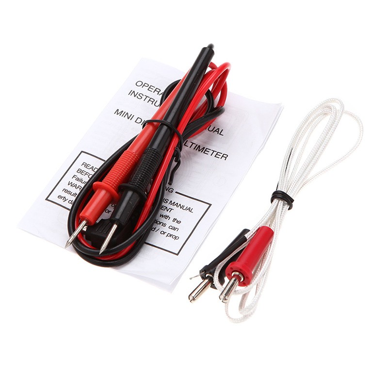 Multimetru digital, 9V, ecran LCD, sonda temperatura, negru - eMAG.ro