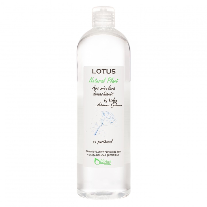 Apa micelara demachianta cu panthenol, Lotus Natural Plant, 500ml - eMAG.ro