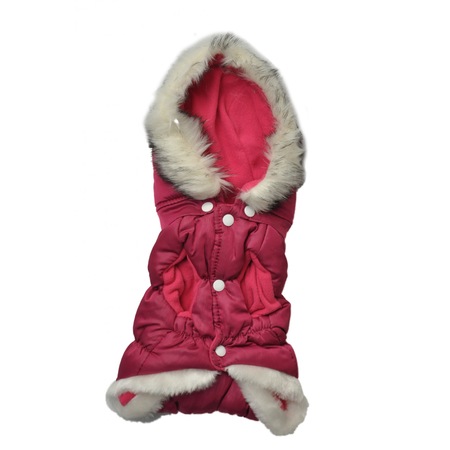 Geaca catei, roz inchis, 22 CM(lungime) S - eMAG.ro