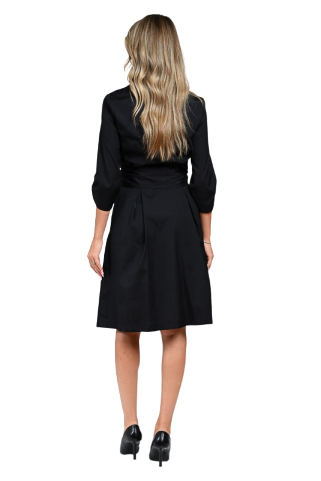 Rochie office Giorgal cu pliuri Camelia - eMAG.ro