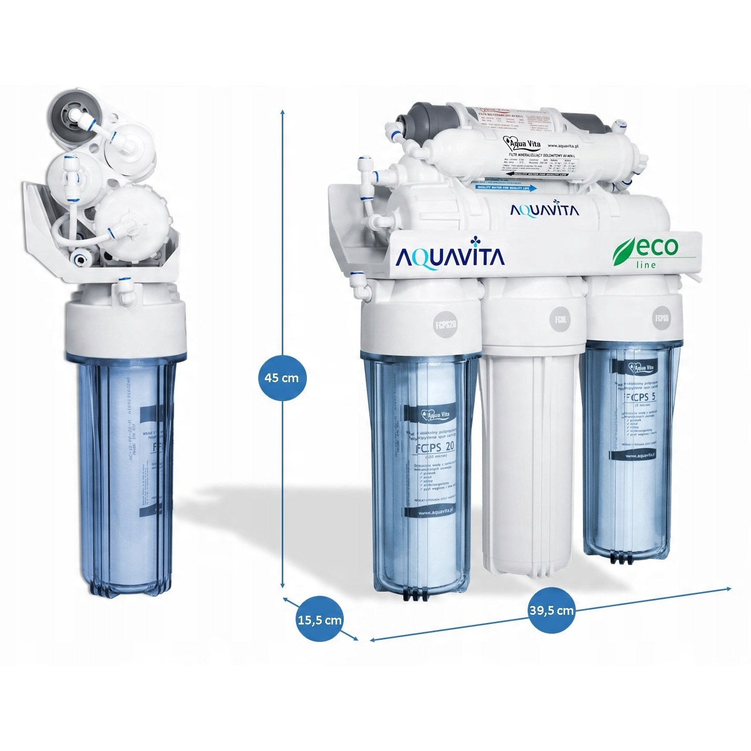 Система за филтриране на вода RO7 AQUA VITA BIO, 7 етапа, 12L, с ...