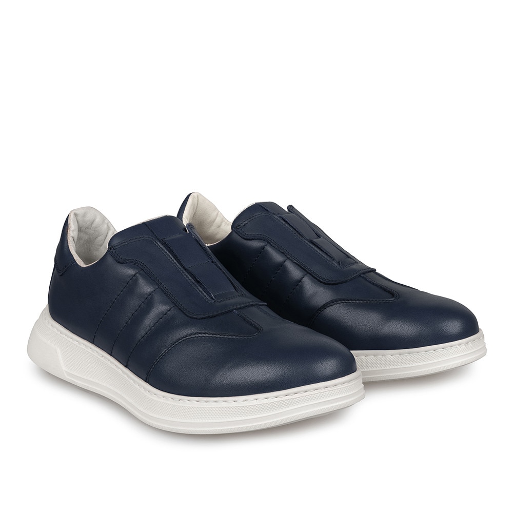 Mario Lavalle, Pantofi casual pentru barbati 107, Piele naturala, Blue ...