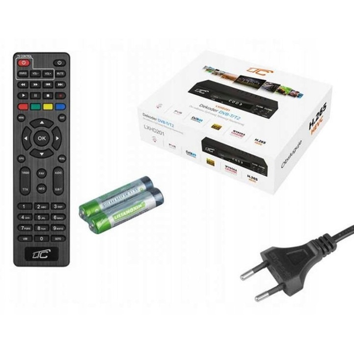 Decodor TV LTC DVB-T2 si DVB-C H.265 HEVC Full HD, USB, HDMI, functie ...