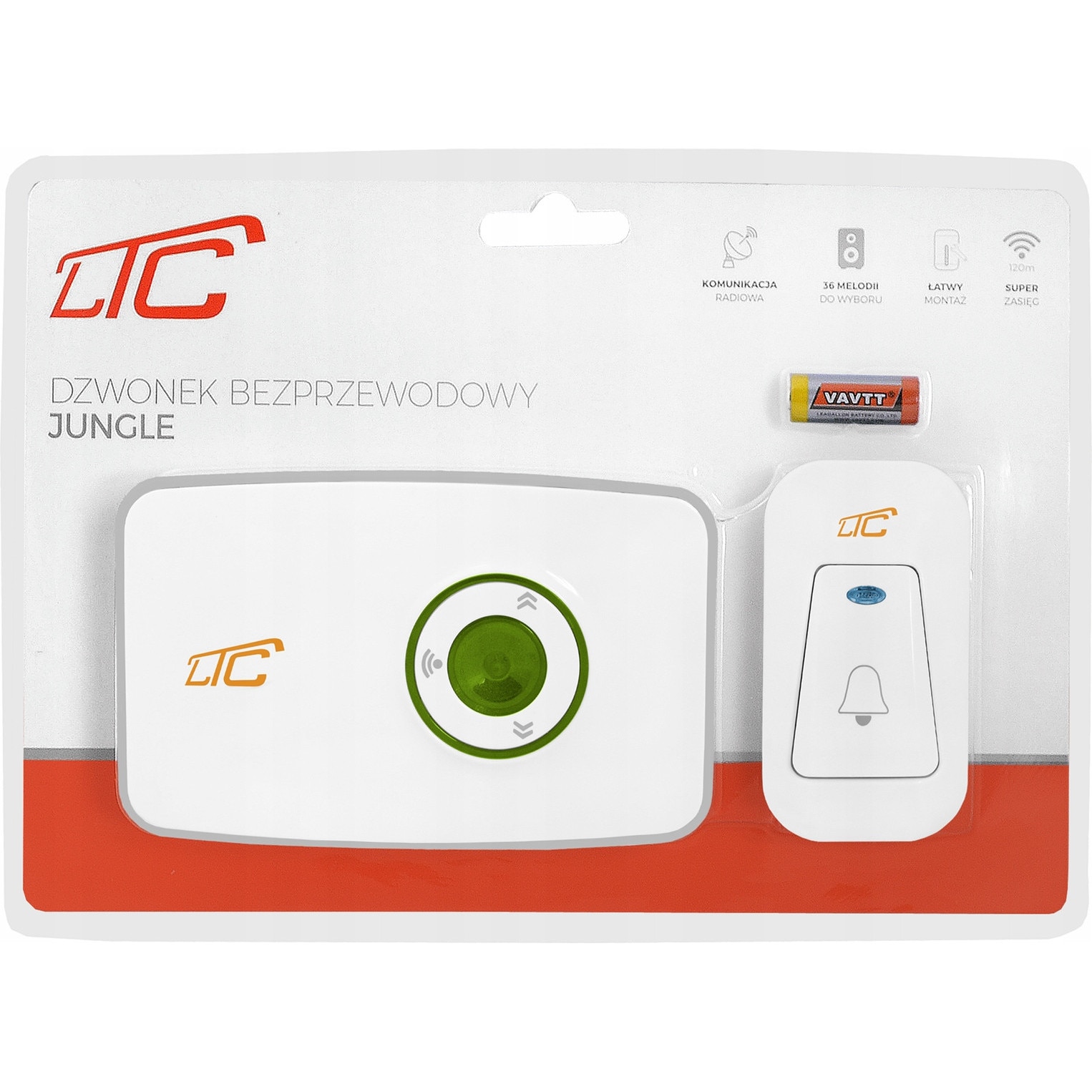 Sonerie electrica fara fir LTC, waterproof, 36 melodii, 120m ...