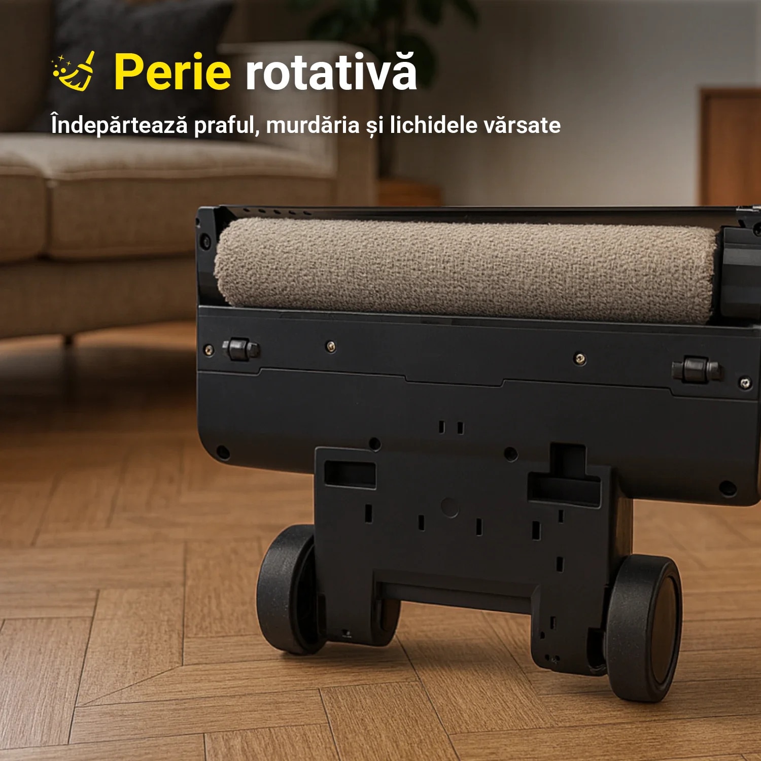 Aspirator Vertical fara fir cu Spalare RYER DualForce, Aspirator si Mop ...