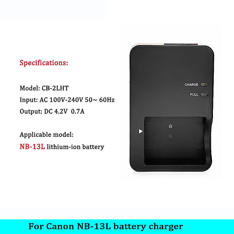 Incarcator pentru baterie Canon CB-2LHE cu cablu, compatibil cu NB-13L ...