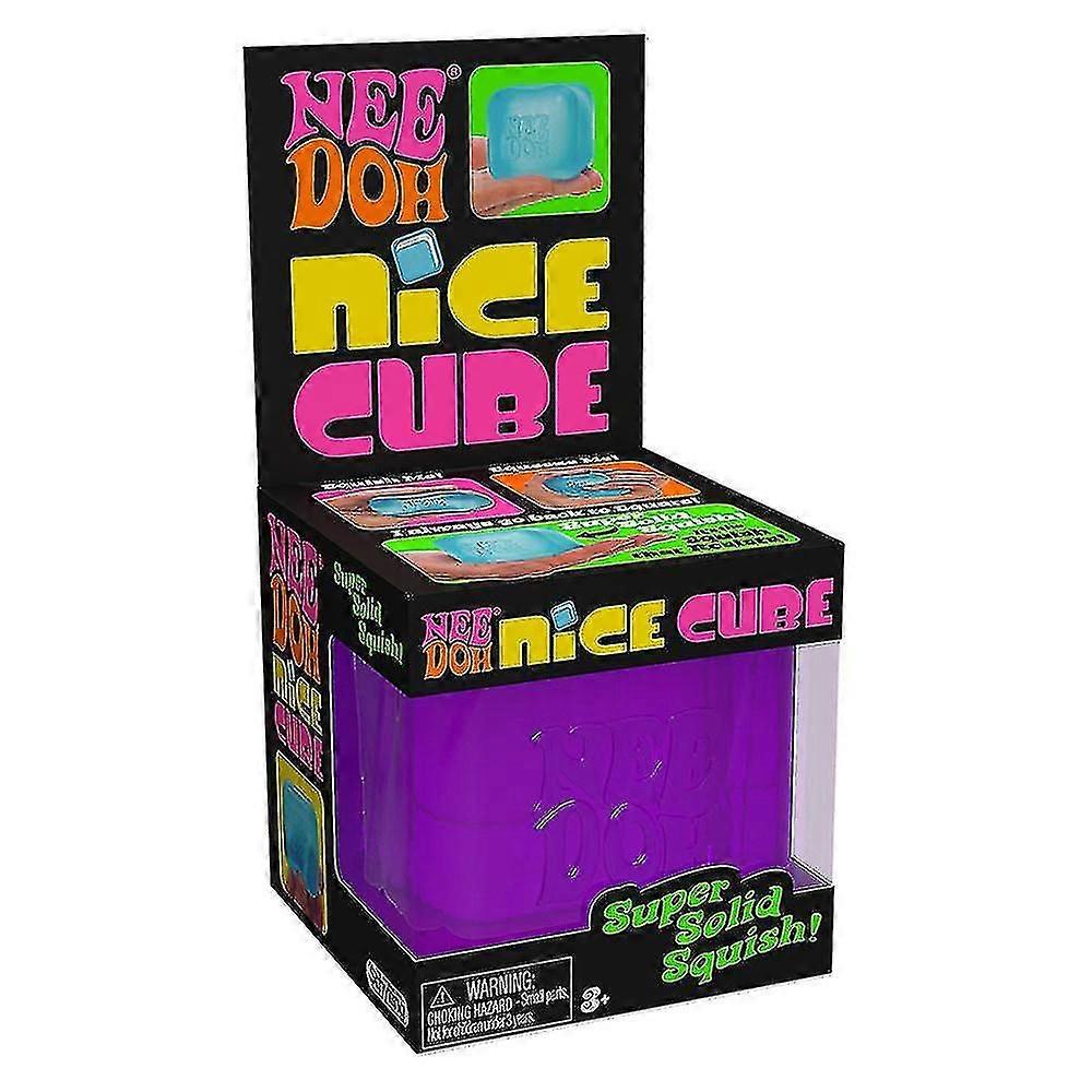 Jucarie interactiva copii, Nice Cube NeeDoh, forma de cub de gheata, 3 ...
