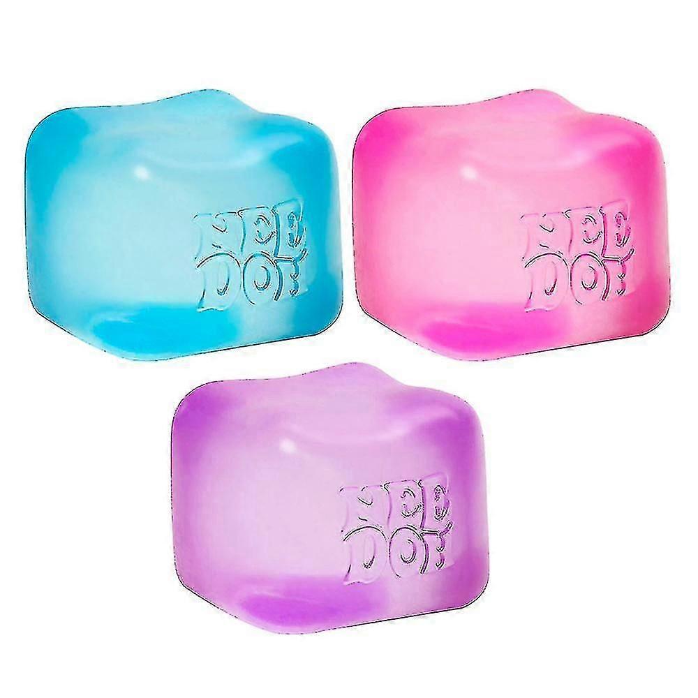 Jucarie interactiva copii, Nice Cube NeeDoh, forma de cub de gheata, 3 ...