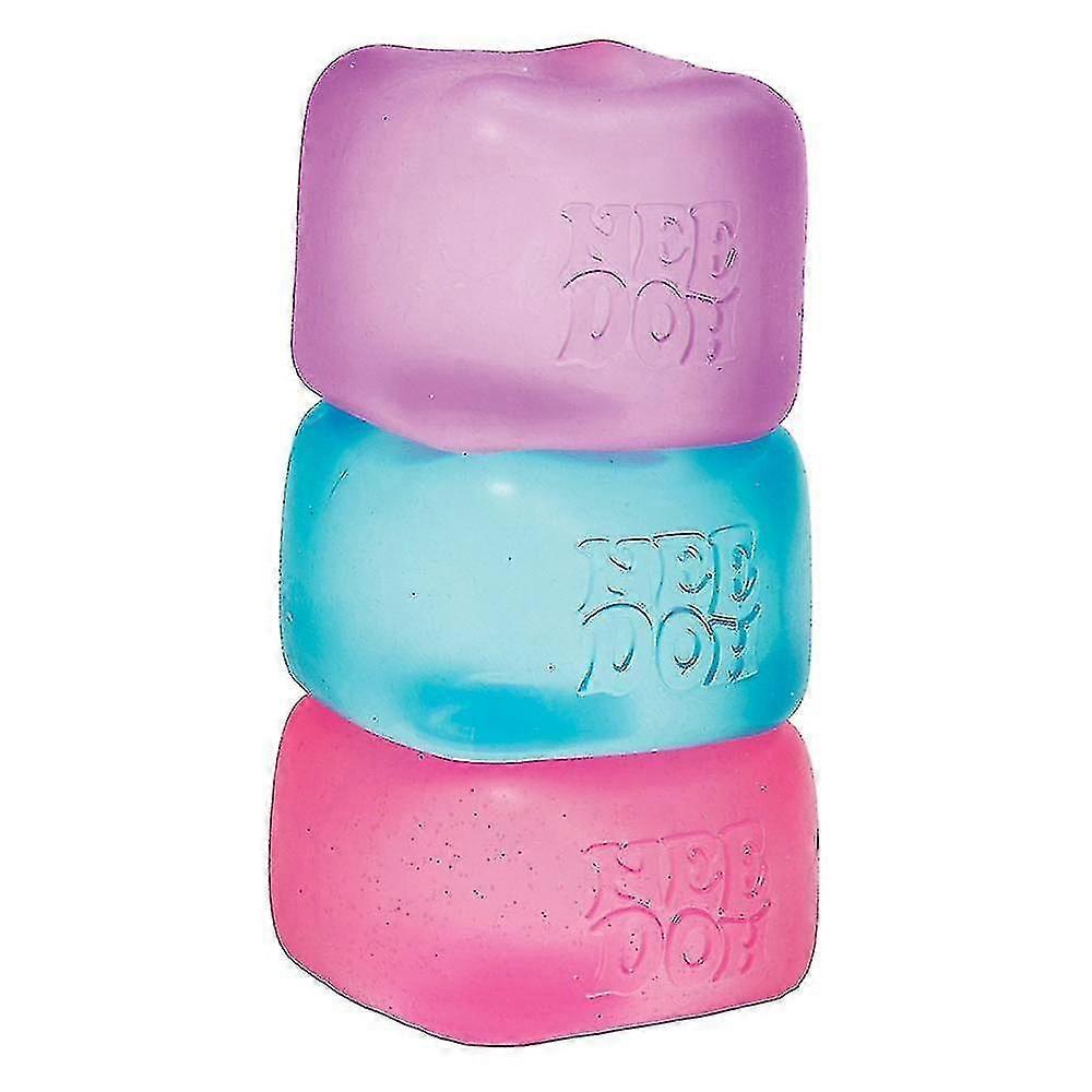 Jucarie interactiva copii, Nice Cube NeeDoh, forma de cub de gheata, 3 ...