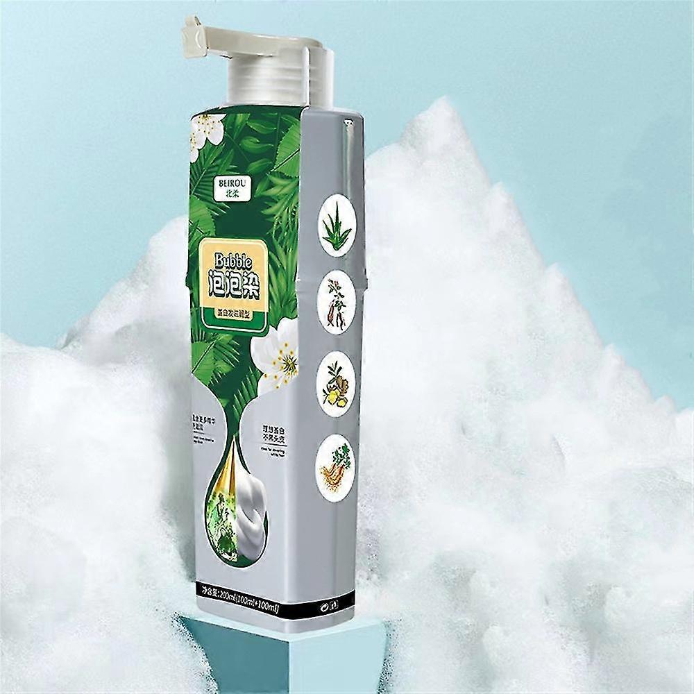Vopsea de par cu extracte vegetale, Bubble Hair Dye, nuanta vin rosu ...