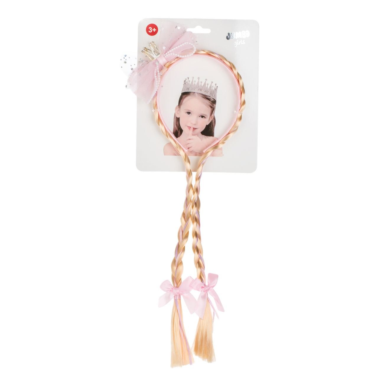 Coronita Par cu Codite Blonde Roz Coroana & Funda 30cm - eMAG.ro