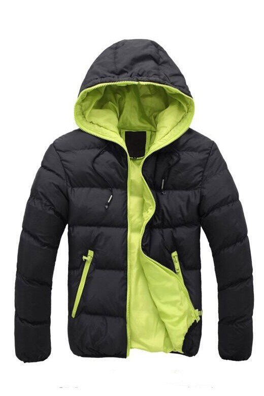 Geaca Fas Barbati Uniquely Zero Alex Neagra cu interior verde Marimea ...