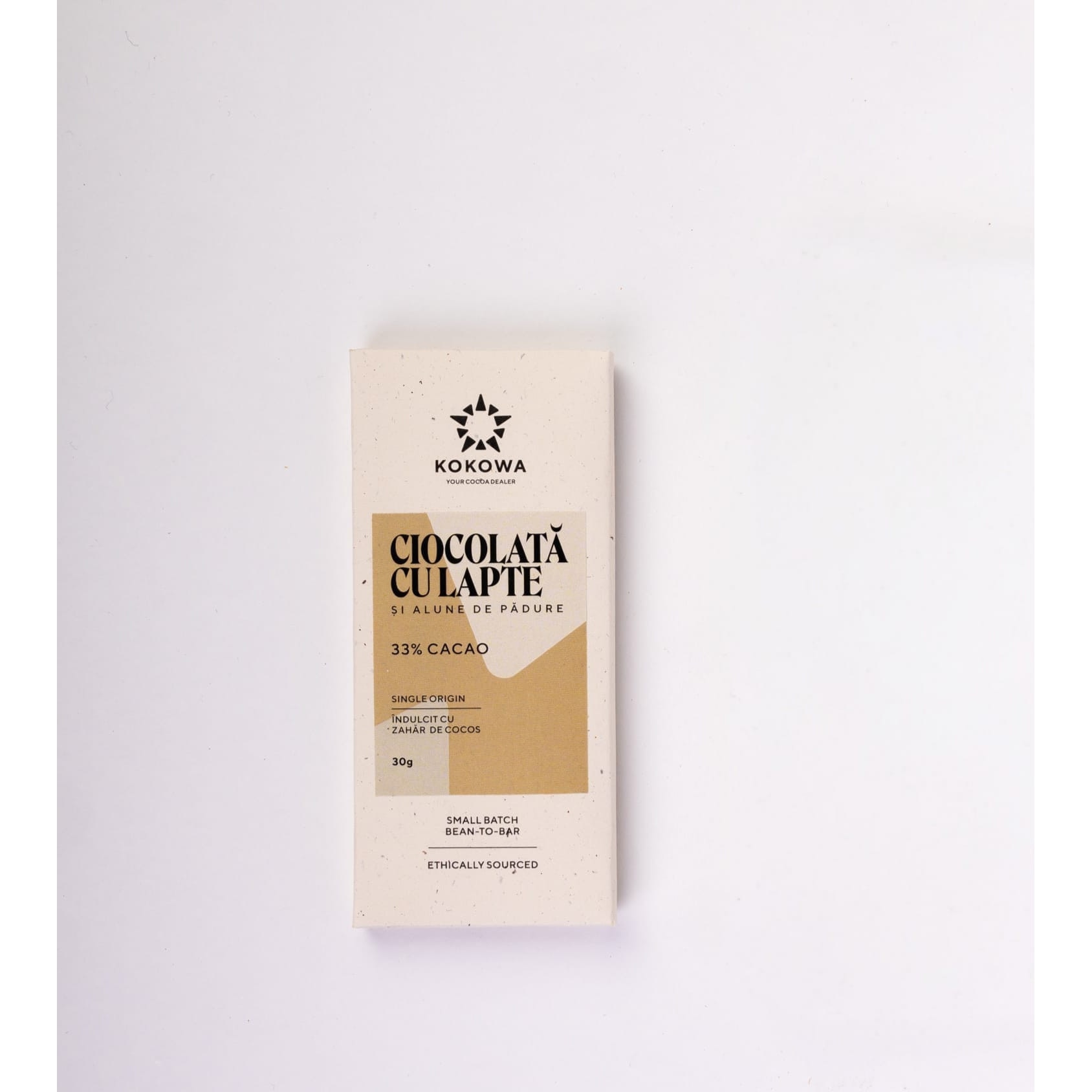 Ciocolata bean to bar cu lapte si alune de padure 33% cacao 30g - eMAG.ro