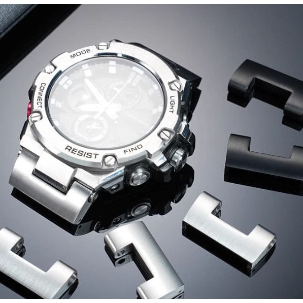Ceas bărbați KENSUI G-SHOCK, solar, rezistent la cădere, inox - eMAG.ro