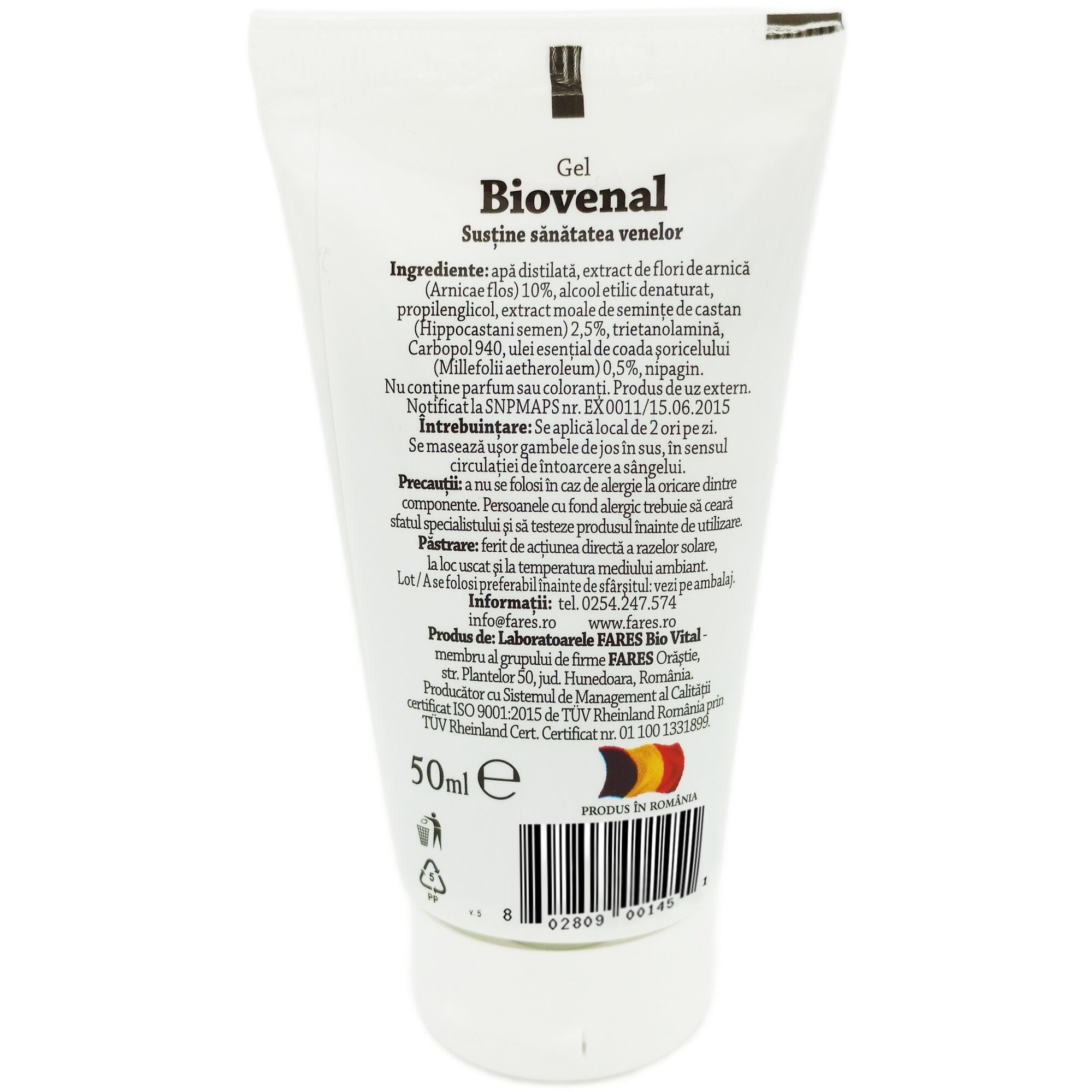 Gel venotonic cu Castane, Arnica si Coada soricelului pentru varice ...