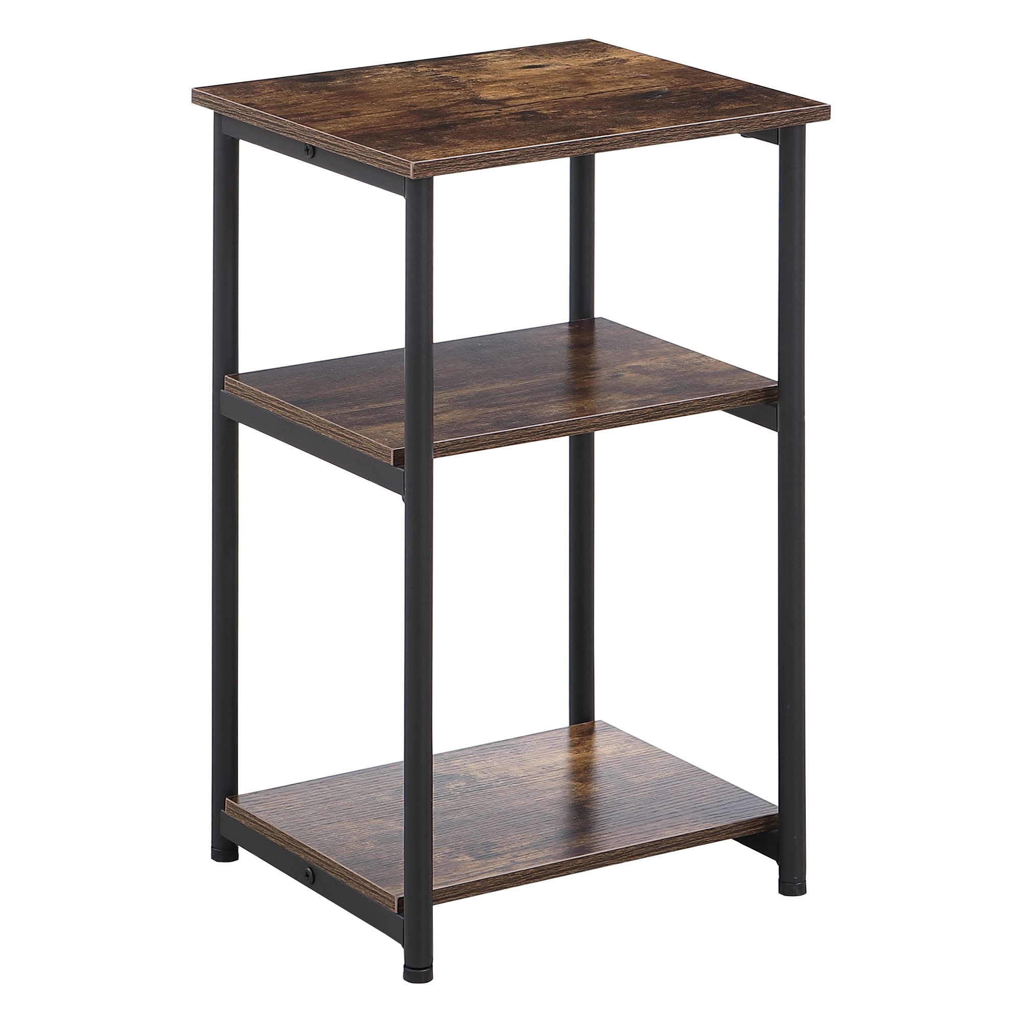 Noptiera cu Rafturi, Doctor Home Earth, 34 x 30 x 58 CM, Cadru Metal ...