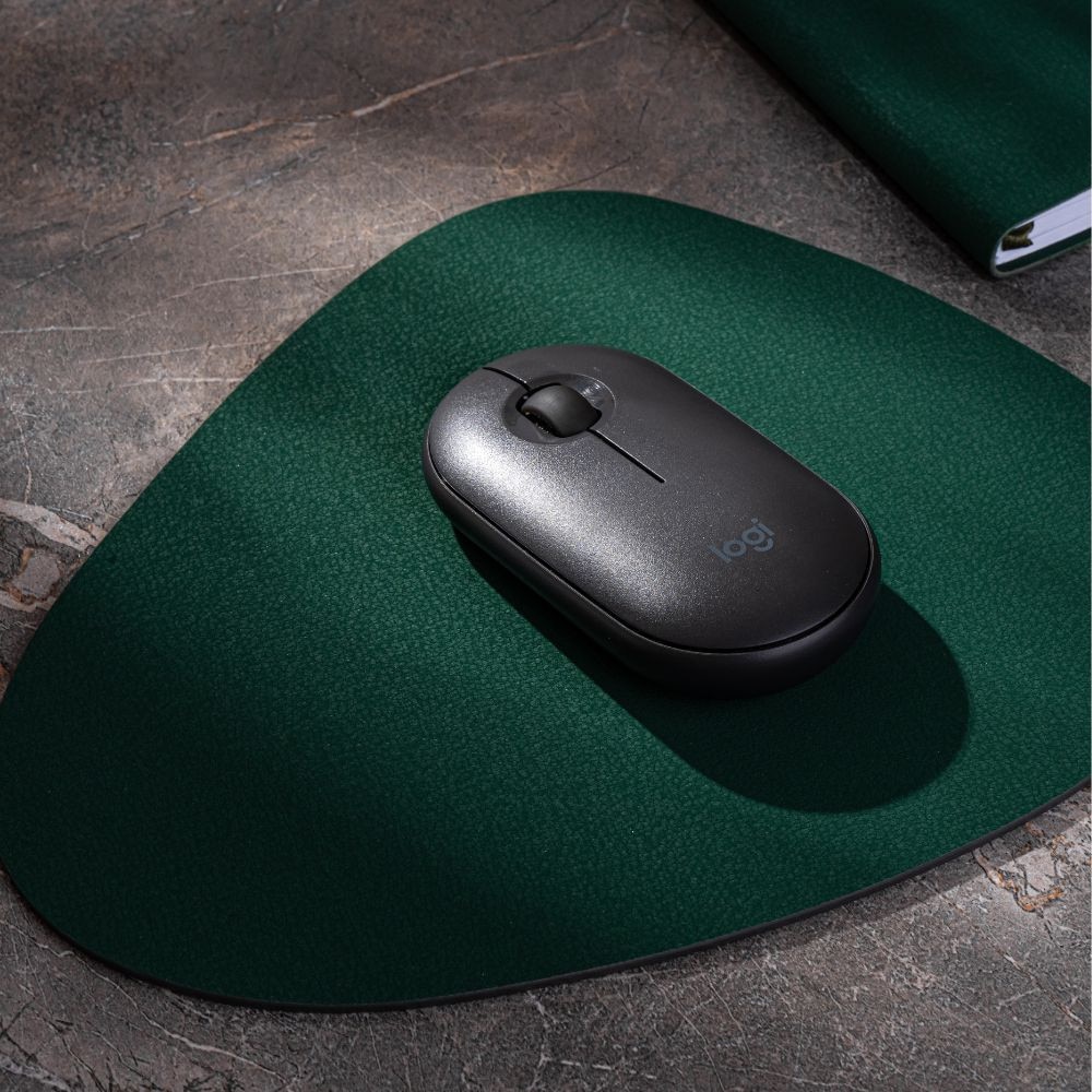 Mousepad antiderapant din piele PU, Virgo, verde, Unika - eMAG.ro