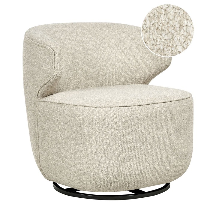 Forgófotel Molleby Buklé Világosbézs - eMAG.hu