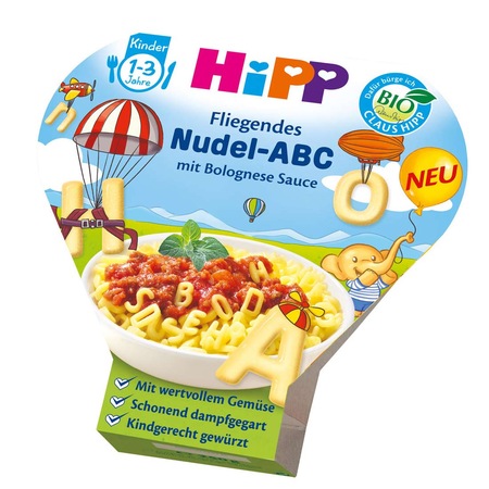 Meniu copii 1-3 ani Hipp Bio Paste Litere cu Sos Bolognese 250g - eMAG.ro