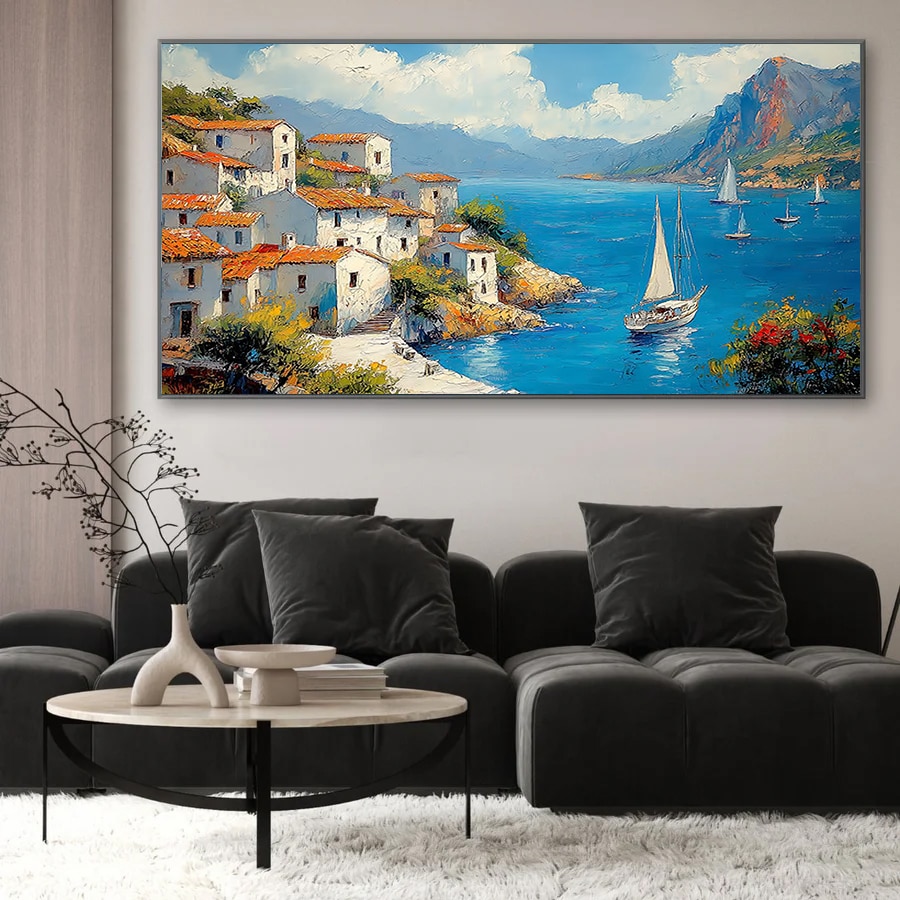 Tablou Peisaj - Evadare la Mare - 60 x 90 cm, Tablou Peisaj, Decor ...