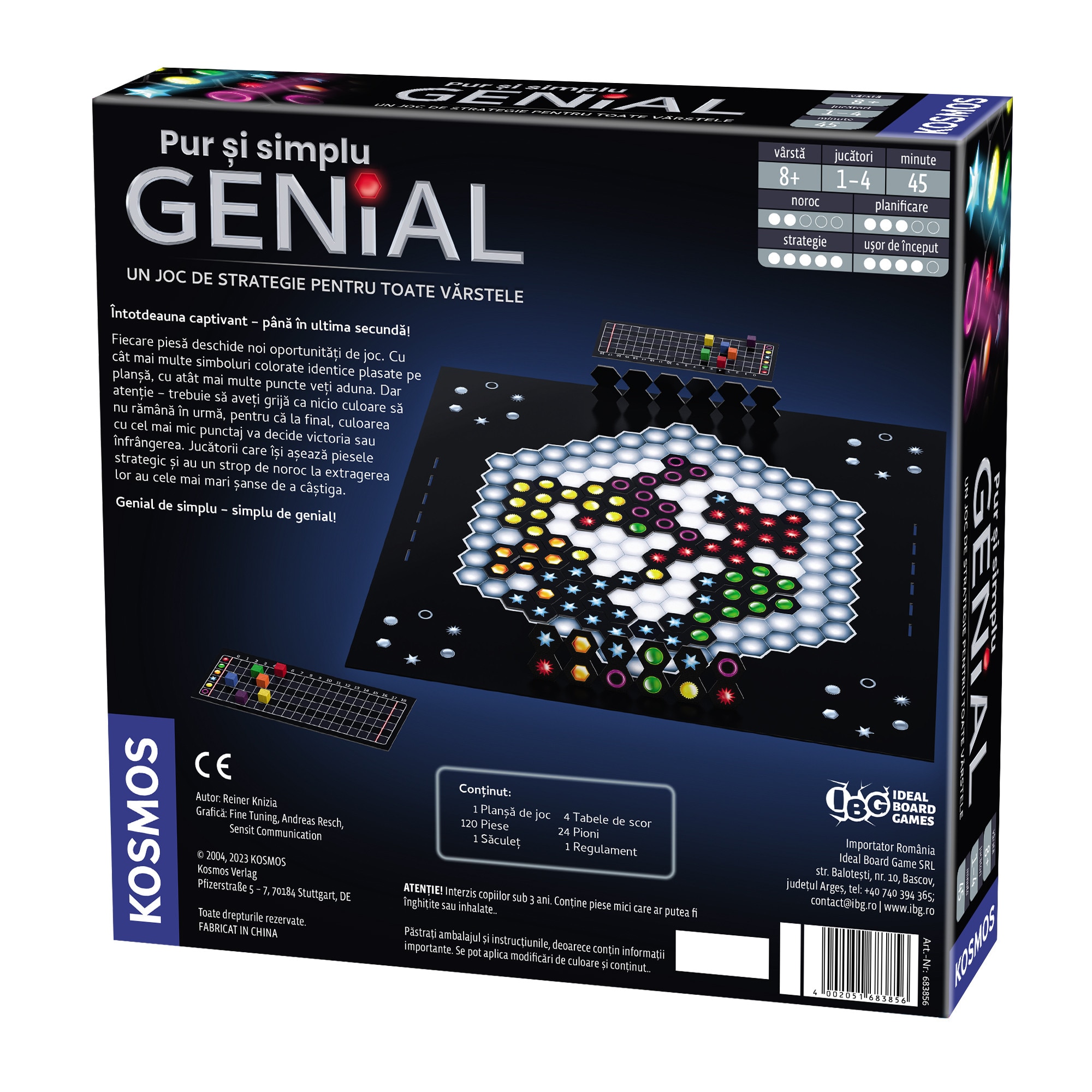 Joc Ideal Board Games - Genial, 1-4 jucatori, +8 ani - eMAG.ro