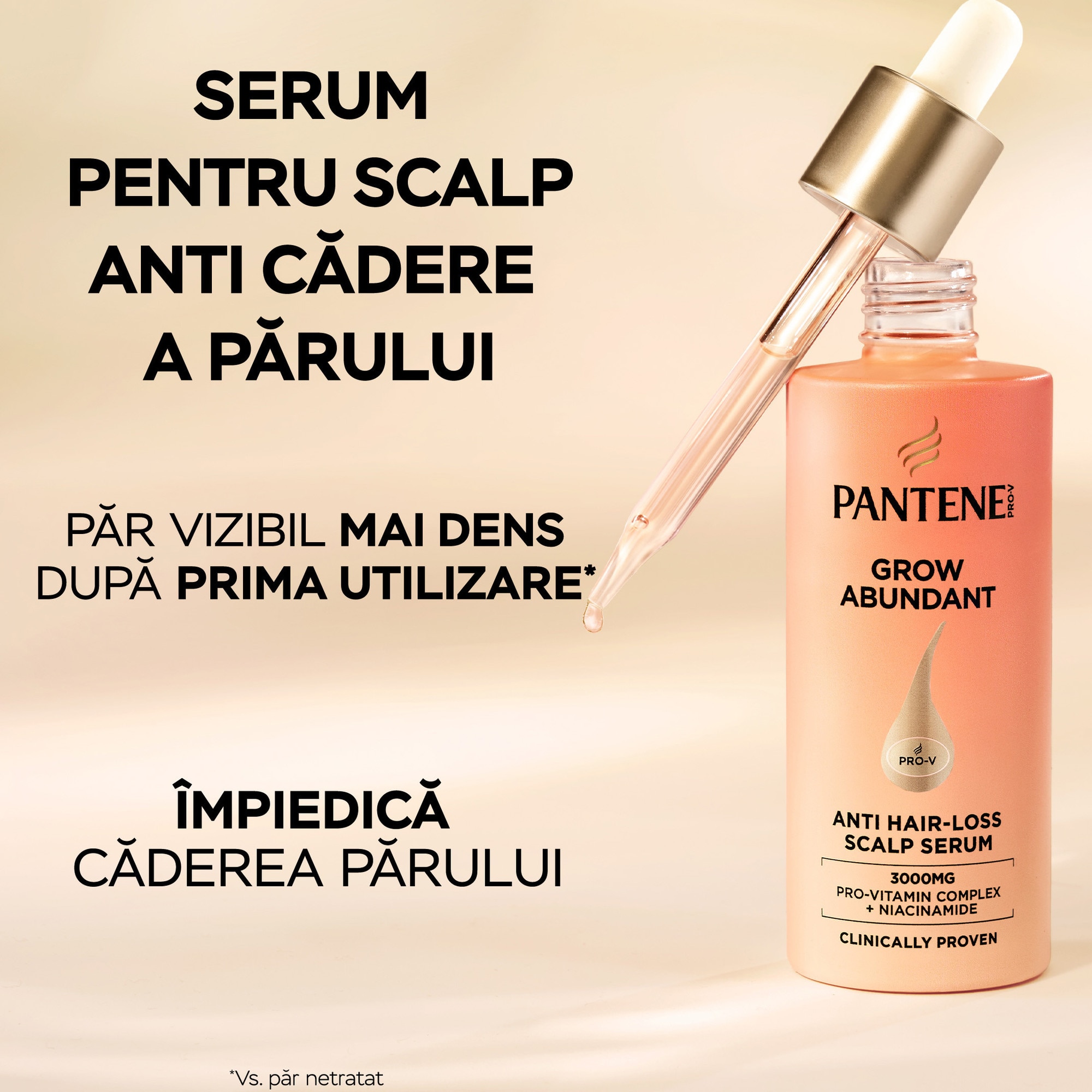 Serum anti-cadere a parului Pantene Grow Abundant cu Complex Pro ...