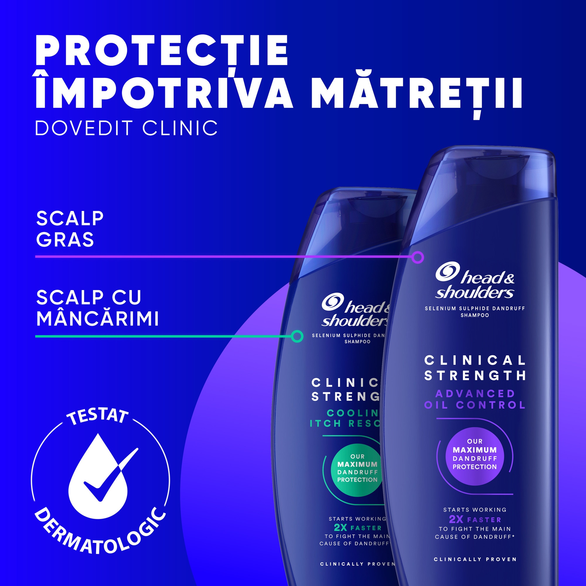 Sampon anti-matreata Head&Shoulders Clinical Strength pentru scalp ...