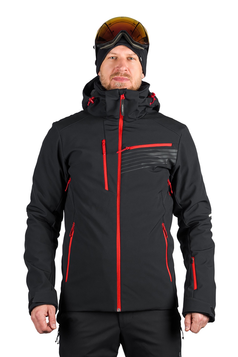 NORTHFINDER, Geaca cu izolatie pentru ski Bartalan Softshell, Rosu ...