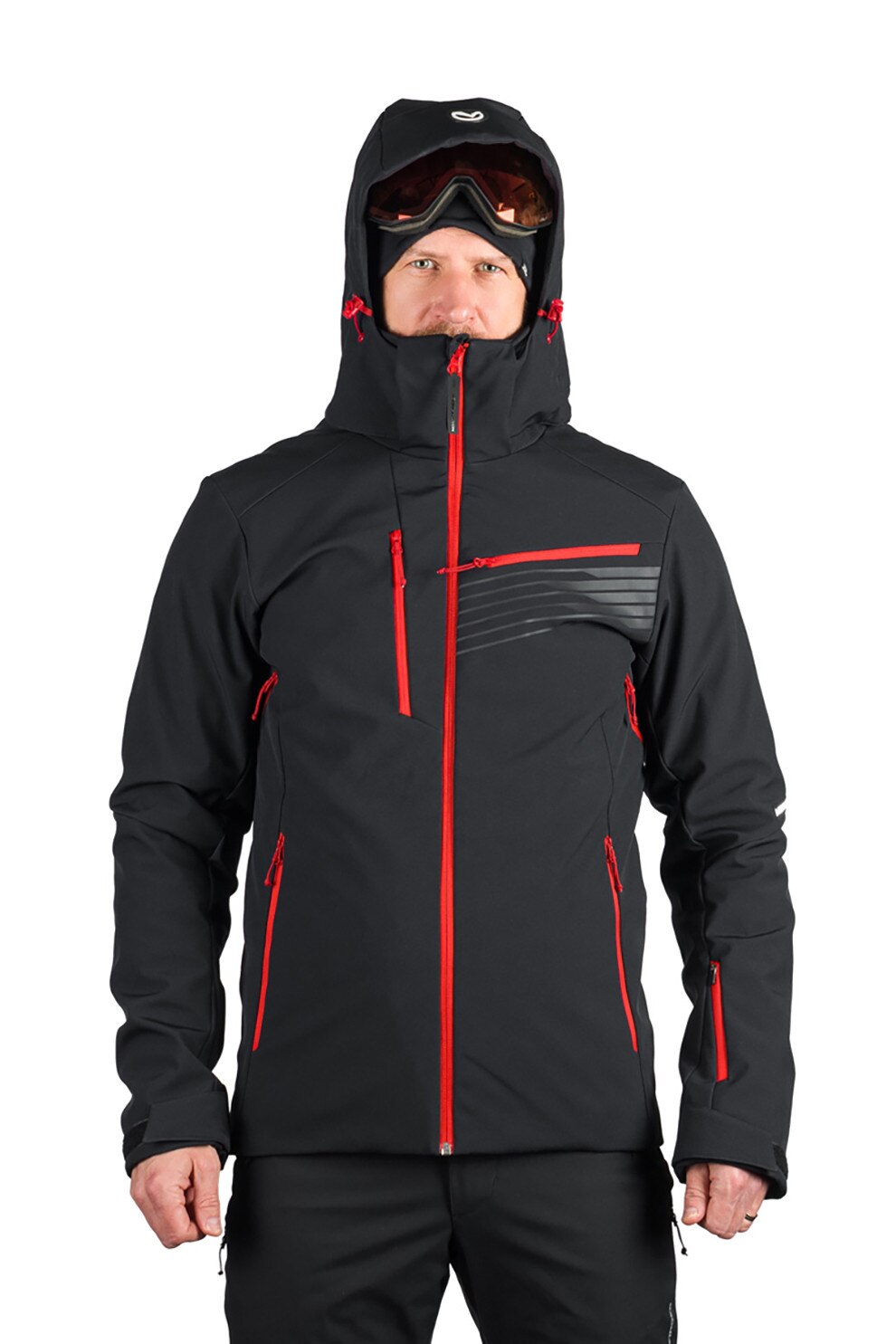 NORTHFINDER, Geaca cu izolatie pentru ski Bartalan Softshell, Rosu ...