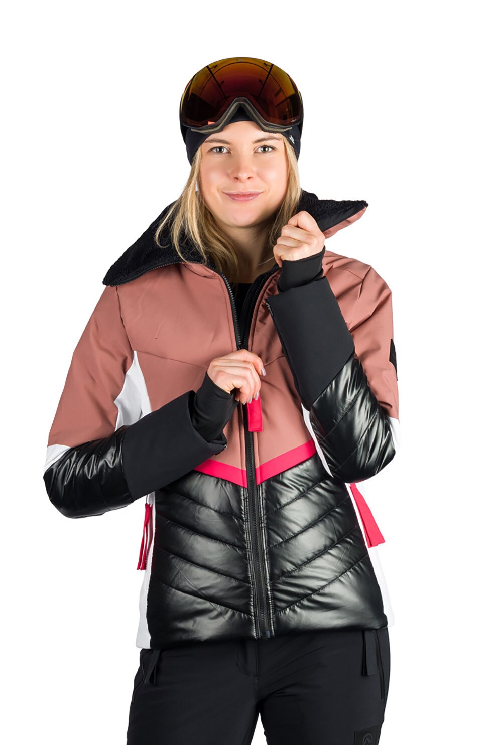 NORTHFINDER, Geaca cu fermoar si gluga pentru ski Jada - eMAG.ro