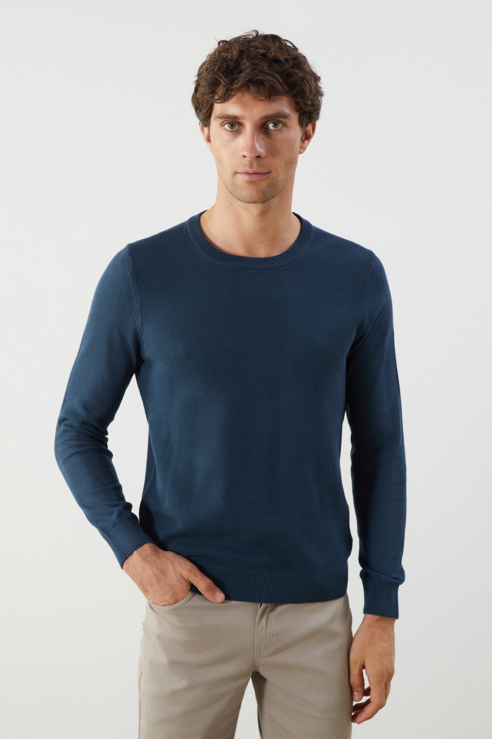LC WAIKIKI, Pulover regular-fit cu model uni - eMAG.ro