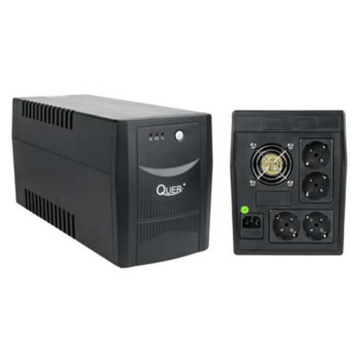 UPS Quer Micropower, 2000VA/1200W, 4 x Schuko Negru - eMAG.ro
