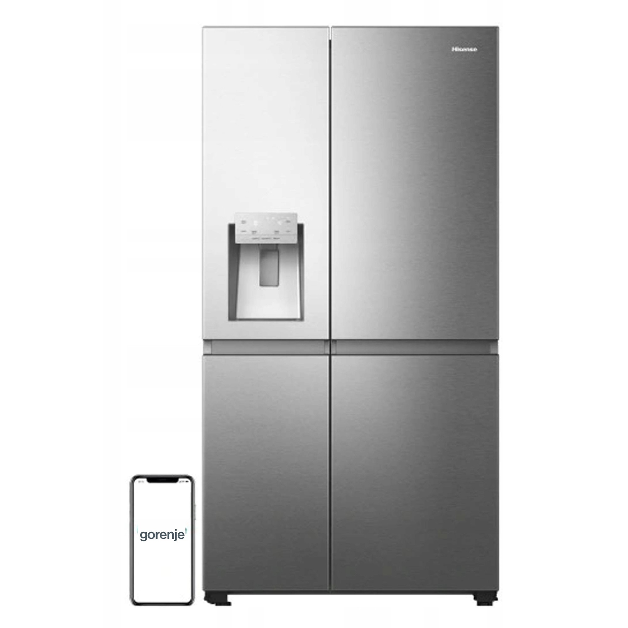 Frigider Side by Side No Frost 179cm Inox, 417l, 215l congelator, Wi-Fi ...