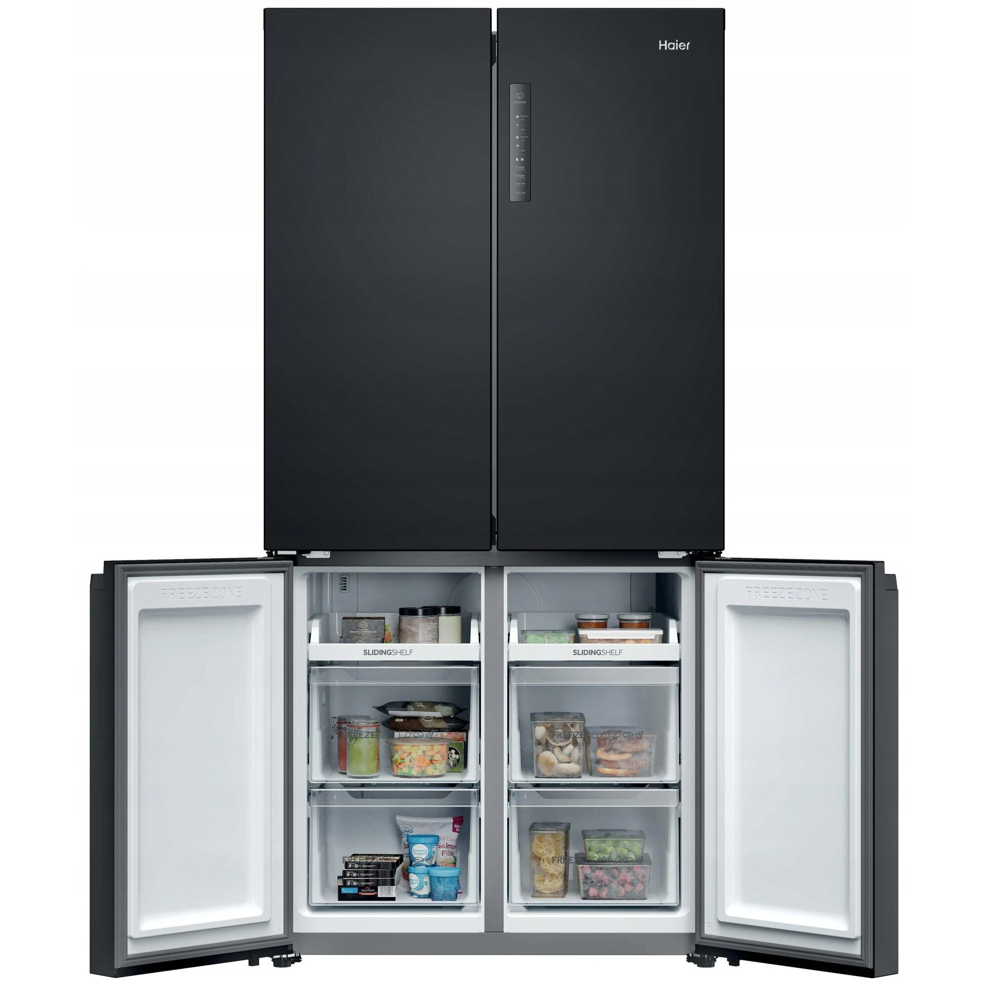 Frigider Side by Side Haier HCR39F19ENPT 190.5cm No Frost 651l Negru ...