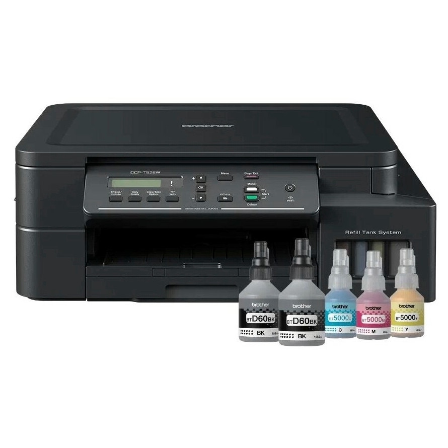 Мултифункционален принтер Brother DCP-T520W, цветен печат, скенер, Wi ...