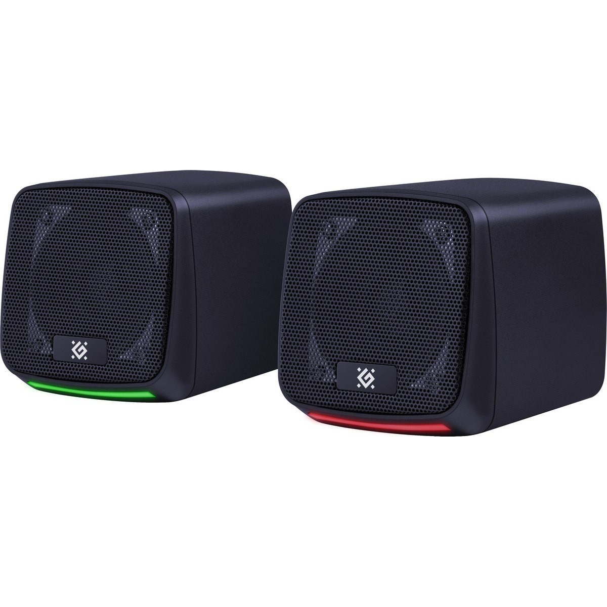 Boxe PC Defender J3 2.0, 6W, LED, negru, dimensiuni 7.80x7.20x14.40cm ...