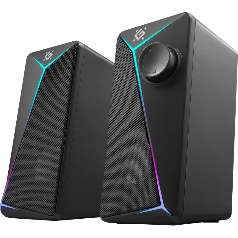 Boxe PC Defender J5 2.0, 6W, USB, iluminare LED, 90Hz-20kHz, set - eMAG.ro