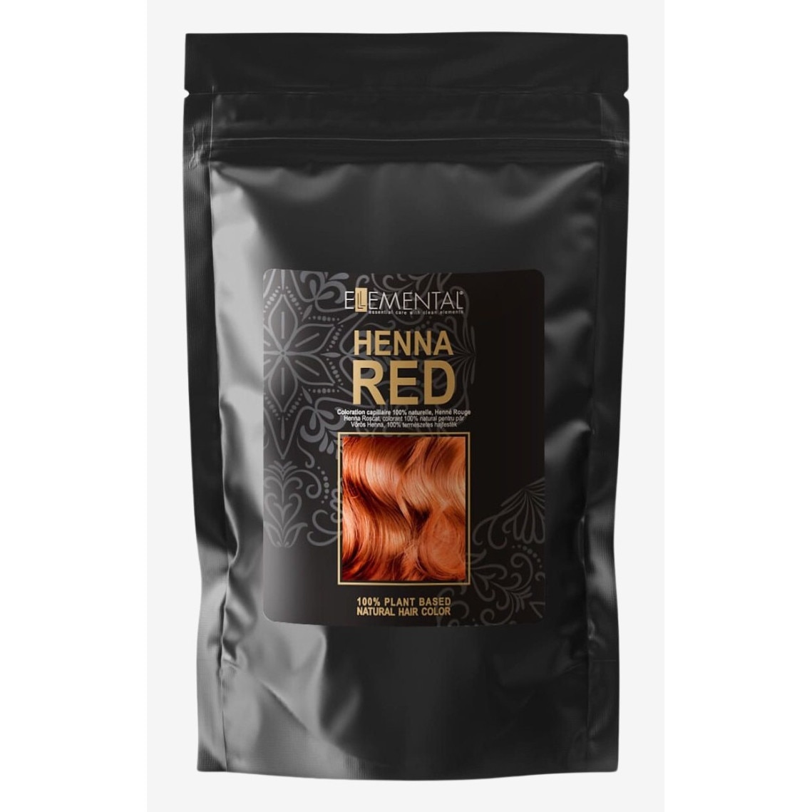 Vopsea de păr Ellemental, Henna Roscat, 100g, naturală, fortifiantă ...