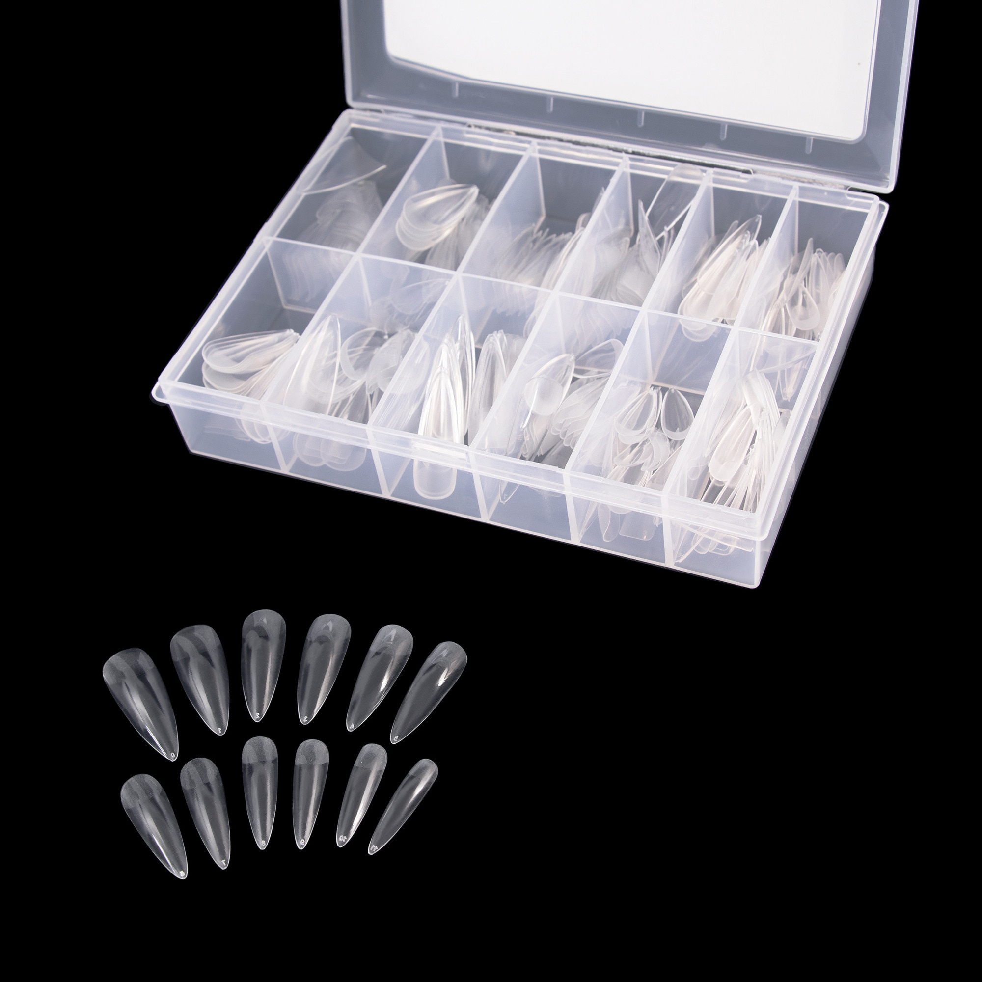 Гелови накрайници 240 бр. 12 размера - Среден стилет - eMAG.bg