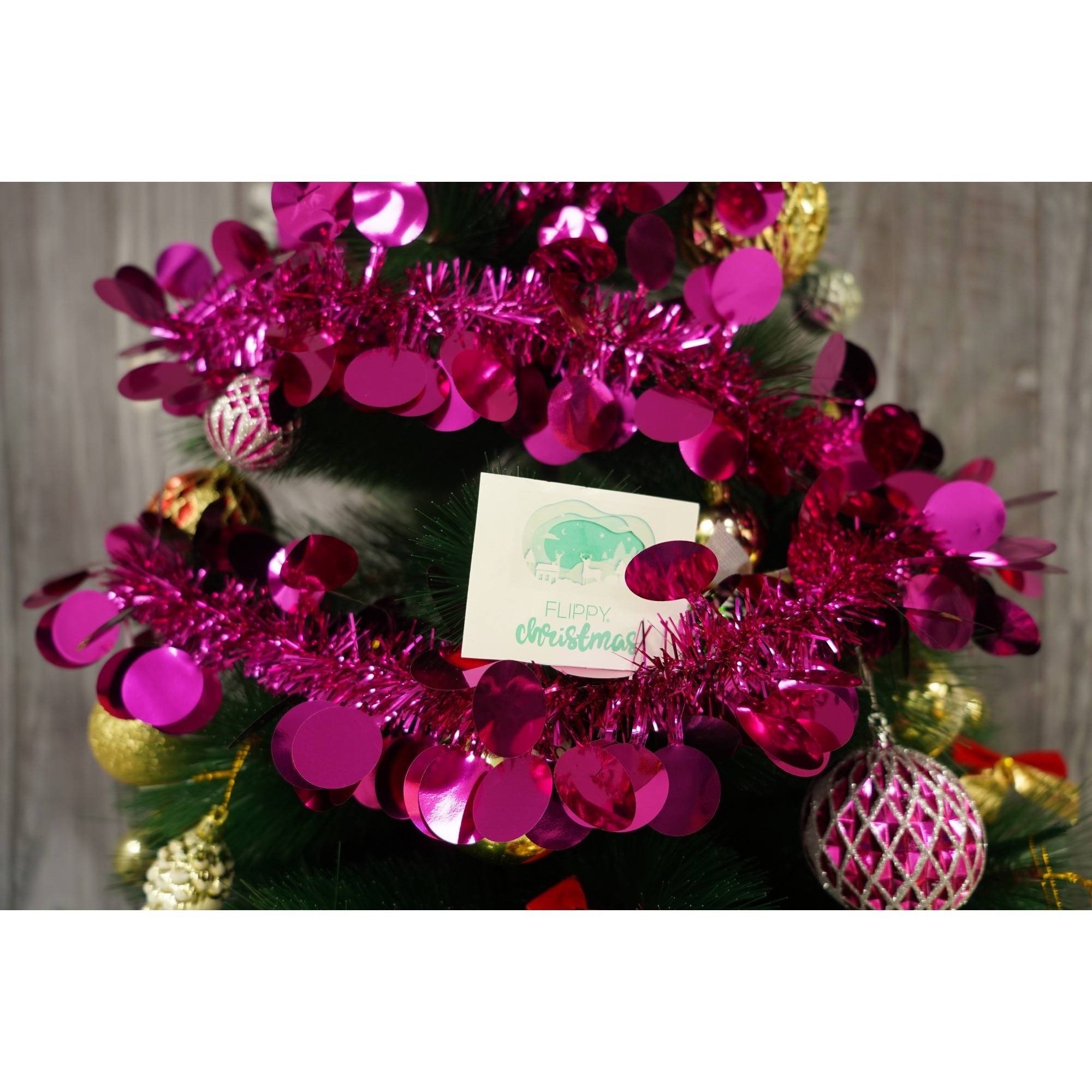 Beteala Craciun, Selexmo, 2m x 11cm, roz - eMAG.ro