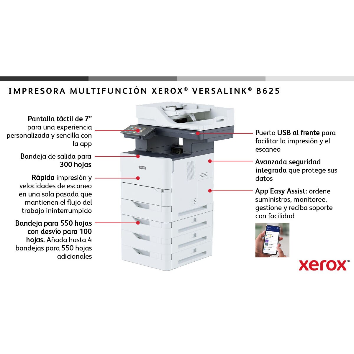 Imprimanta Multifunctionala Xerox B625V_DN - eMAG.ro