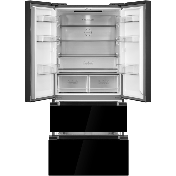 Combina frigorifica FRENCH DOOR HENNER HCFD-M516INVHGBKE++, NO FROST ...