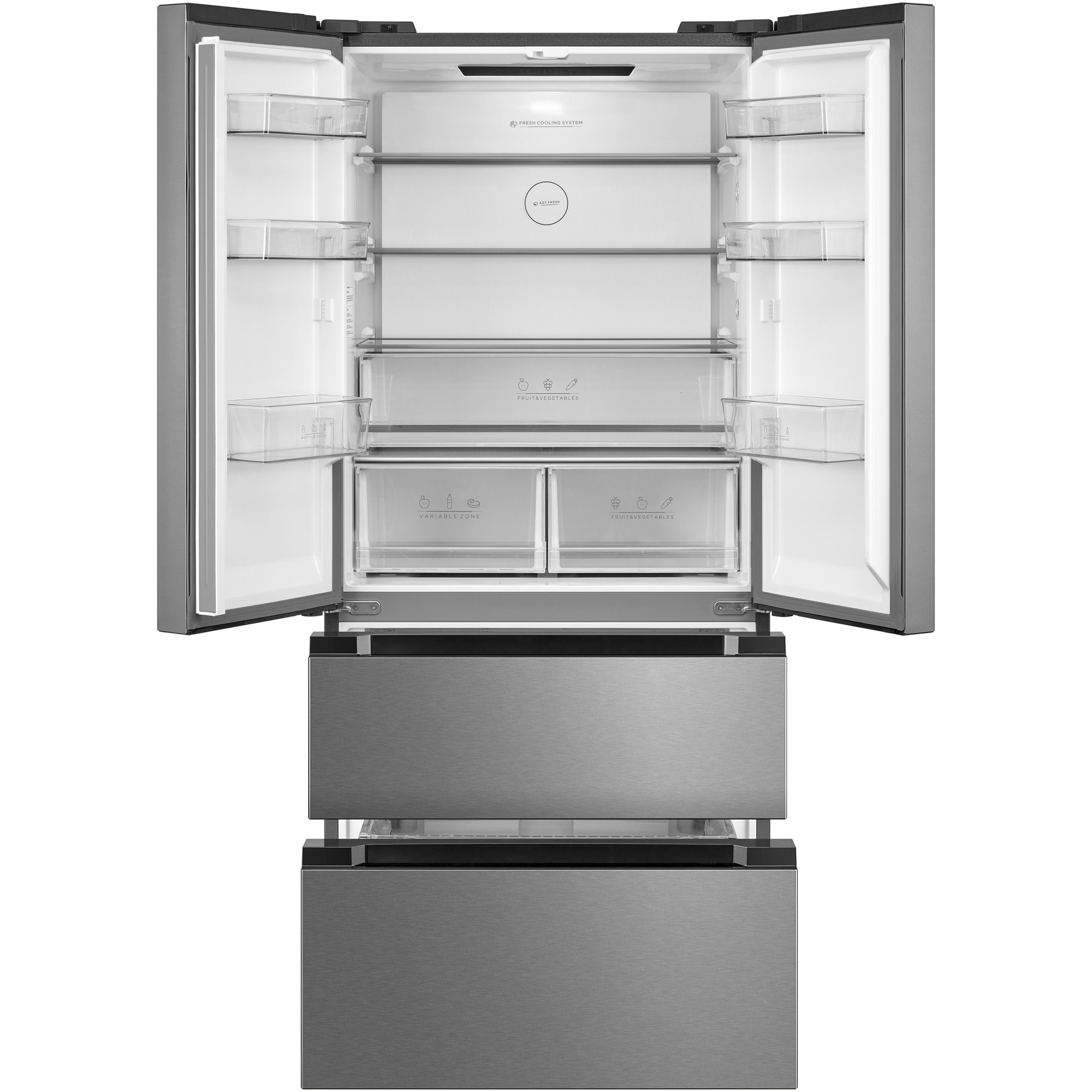 Хладилник с фризер FRENCH DOOR HENNER HCFD-M516INVXE++, NO FROST, 516 л ...