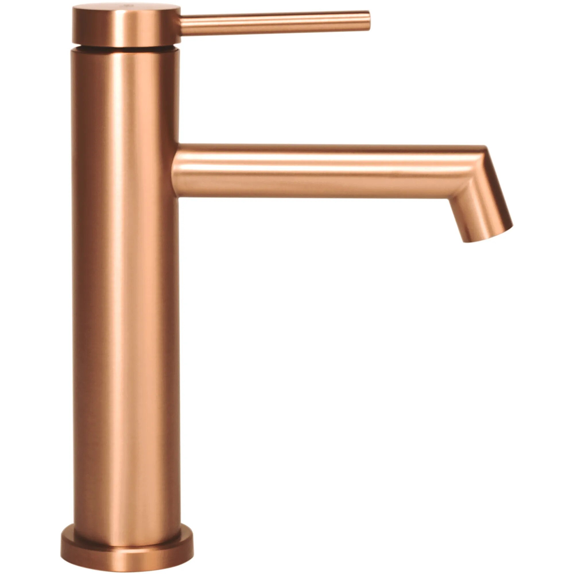 Baterie Lavoar Rea Foss, cupru periat, 20.5cm, montare pe blat, alama ...