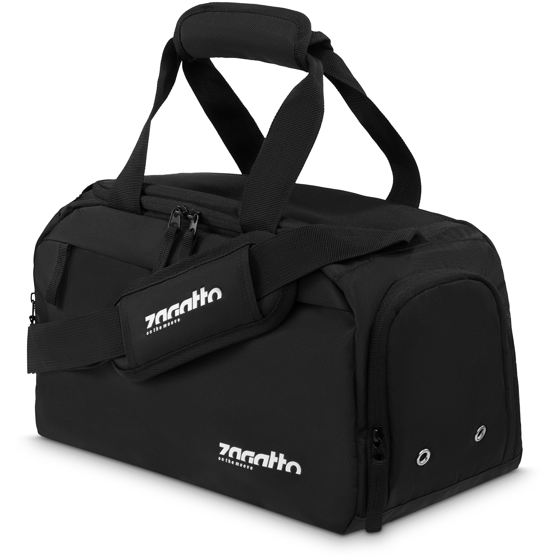 Geanta sport, fitness, Zagatto FIT AIR, Neagra, Impermeabila, Buzunar ...