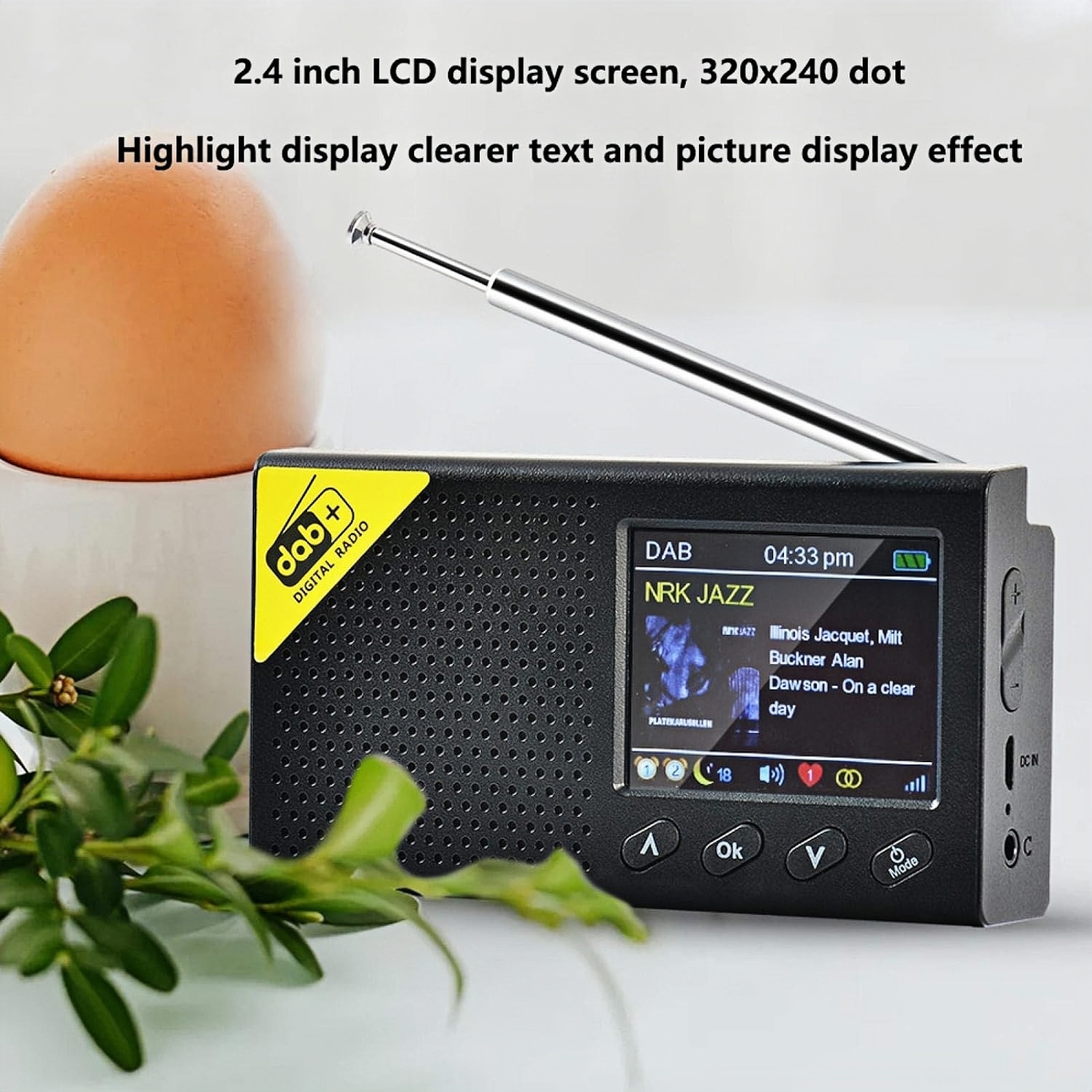 Radio Portabil, MOSMAOO®, DAB Radio, Radio digital, DAB/DAB+, FM ...