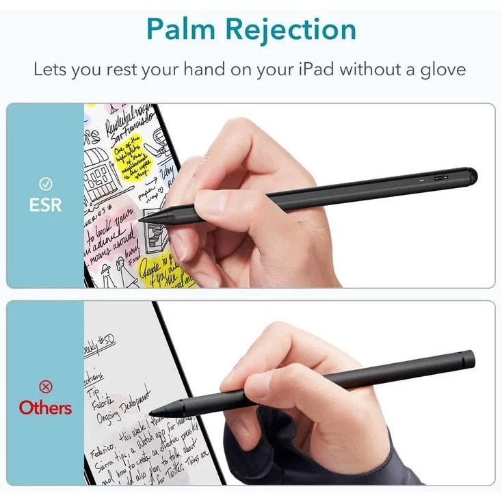 Creion digital ESR pentru iPad cu atasare magnetica, albastru deschis ...