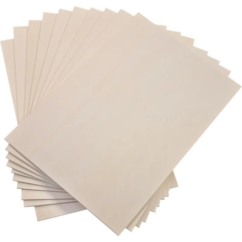 Placaj lemn plop, 4.5mm, 300x600mm, 3 straturi, pentru CNC, freza ...